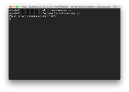 Parse.com: Setting up the Open Source Parse API Server | Web Niraj